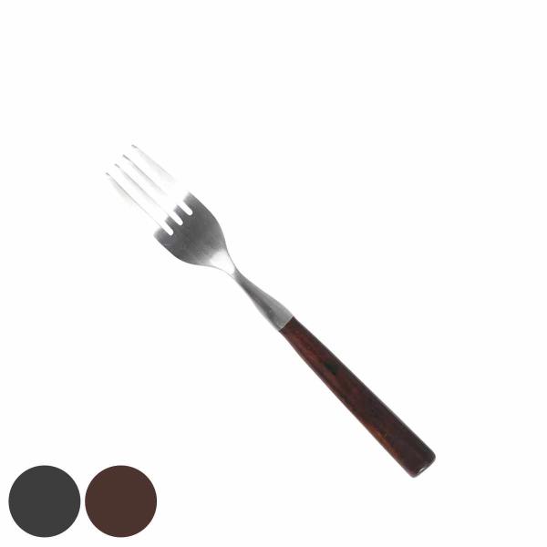 サイズ/約高さ18.8cm内容量/1本材質/13-0ステンレススチール、ベークライト種類/ブラック、ブラウン生産国/中国製食器洗い乾燥機/使用不可●ヴィンテージの香りがするベイクライトカトラリーのディナーフォークです。●合成樹脂の持ち手は重...
