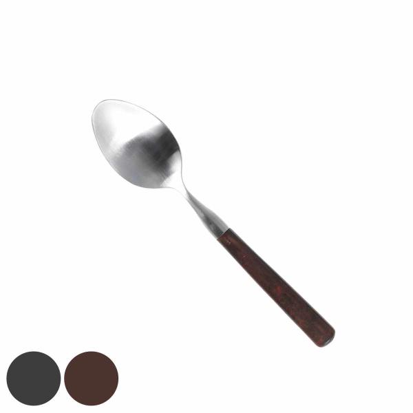 サイズ/約高さ19cm内容量/1本材質/13-0ステンレススチール、ベークライト種類/ブラック、ブラウン生産国/中国製食器洗い乾燥機/使用不可●ヴィンテージの香りがするベイクライトカトラリーのディナースプーンです。●合成樹脂の持ち手は重すぎ...