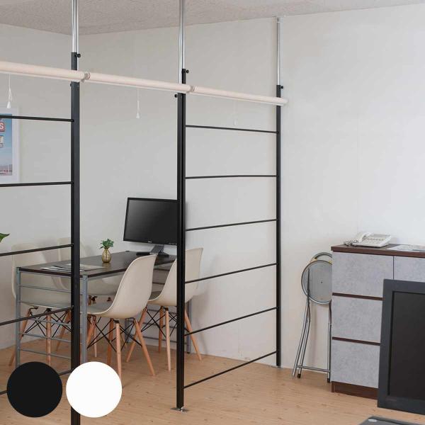 サイズ/約幅92×奥行11×高さ198〜263cm重量/約7kg内容量/1台材質/本体：スチール（エポキシ樹脂粉体塗装）ロールスクリーン：ポリエステル100％種類/ブラック、アイボリー生産国/日本製組立状態/お客様組立品●お部屋を簡単に仕切...