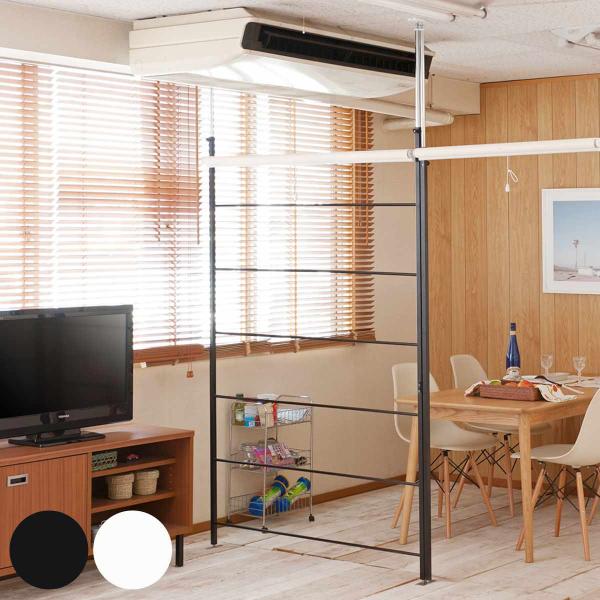 サイズ/約幅122×奥行11×高さ198〜263cm重量/約8kg内容量/1台材質/本体：スチール（エポキシ樹脂粉体塗装）ロールスクリーン：ポリエステル100％種類/ブラック、アイボリー生産国/日本製組立状態/お客様組立品●お部屋を簡単に仕...