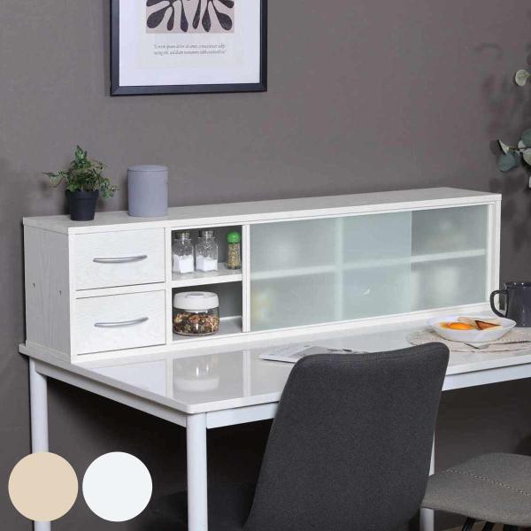 サイズ/約幅120×奥行26.5×高さ29cm重量/約16kg内容量/1台付属品：可動棚2枚材質/プリント紙化粧繊維板種類/ナチュラル、ホワイト生産国/マレーシア製引き出し段数/2段組立状態/お客様組立品梱包サイズ/幅127×奥行34.5×...