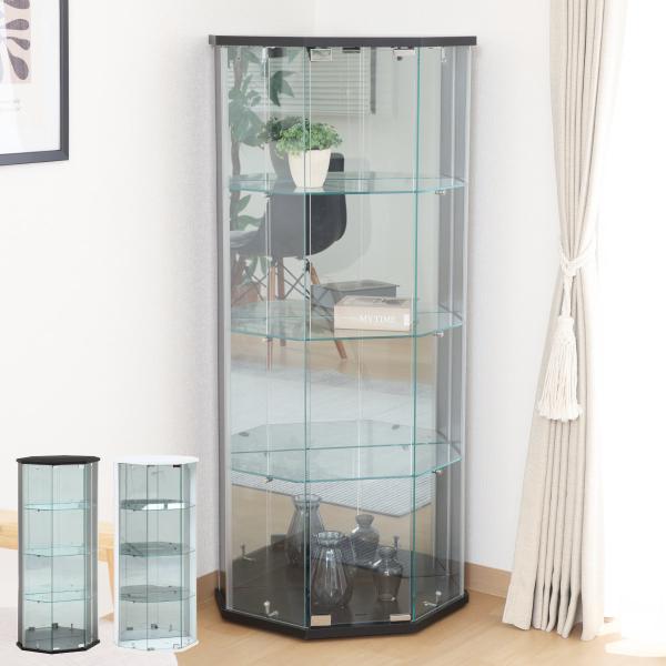 サイズ/約幅52.2×奥行42.5×高さ119.5cm重量/約29kg内容量/1台材質/天板・地板・背面棚板・後側板：プリント紙化粧繊維板前面棚板・側板・扉板・背板・背面ミラー：強化ガラスキャスター：ナイロン種類/ブラック、ホワイト生産国/...