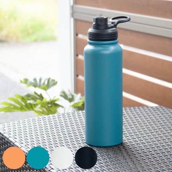 サイズ/約高さ29cm直径：約8.5cm取っ手込みの直径:9.5cm重量/約428g容量/約1000ml内容量/1個材質/本体：ステンレス鋼、内びん：ステンレス鋼、蓋栓：ポリプロピレン、パッキン：シリコーンゴム種類/オレンジ、ブルー、ホワイ...