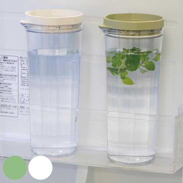 サイズ/約幅11×奥行10×高さ24.5cm容量/約1.1L内容量/1個材質/フタ/ ポリプロピレン本体/ トライタン（PCT樹脂）パッキン/ シリコーンゴム種類/スモーキーグリーン、ホワイト生産国/日本製食器洗い乾燥機/使用可能●ガラスの...