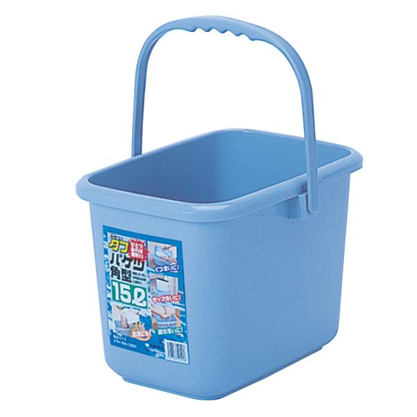 サイズ/約幅27.9×奥行35.6×高さ25.2cm容量/約15L内容量/1個材質/ポリプロピレン●足湯やモップ洗いに最適な角型バケツです。●取っ手は手になじみ、滑りにくい形状になっています。足湯 介護 フットケア 靴洗い 掃除用品 釣り ...