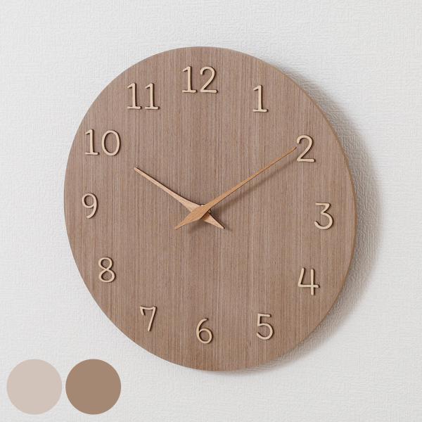 サイズ/約幅28×奥行3.5×高さ28cm重量/約0.31kg内容量/1個材質/MDF、木種類/ナチュラル、ブラウン生産国/中国製電源/単3電池1本使用（別売り）●木のぬくもり感じるナチュラルな掛け時計です。●直径28cmで遠くからでも見や...