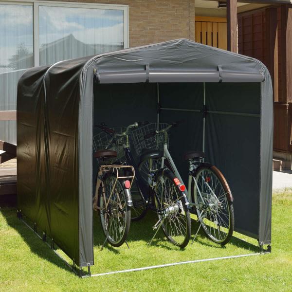 サイズ/約幅159×奥行224×高さ170cm重量/約20.2kg内容量/1台【セット内容】フレーム（パイプ、継手、固定ネジ）カバー、ゴムバンド、アンカー材質/フレーム、ネジ、アンカー：スチール継手：ナイロンテント：塩化ビニル樹脂生産国/中...