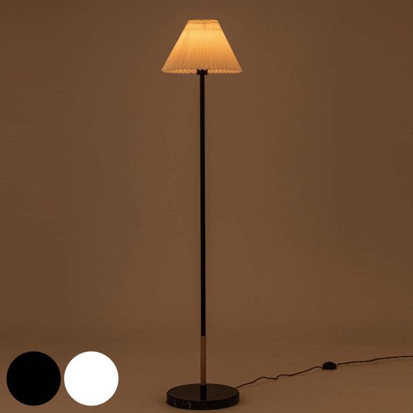 サイズ/約高さ155cm直径：約30cm重量/約7.5kg内容量/セット内容：本体、電球（LHB-91）材質/スチール(粉体塗装)、アルミ、天然木(ラバーウッド)、ラッカー塗装、大理石、布種類/ブラック、ホワイトコードの長さ/約2m組立状態...