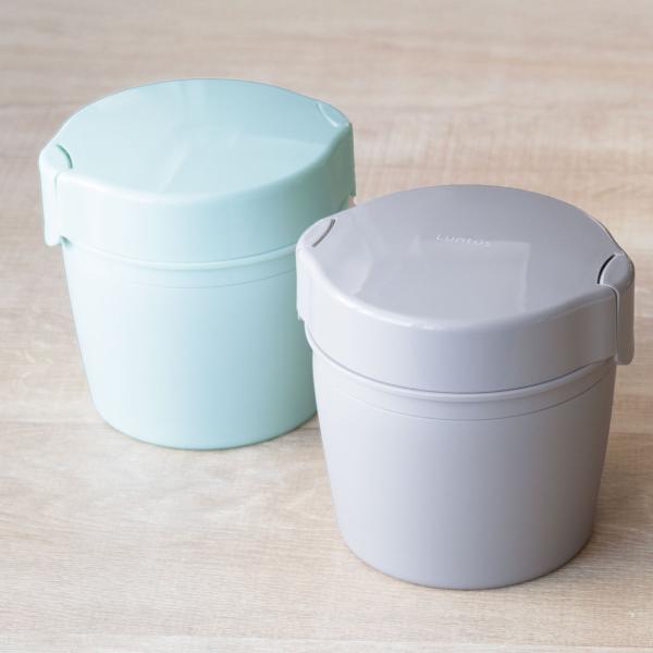 サイズ/約幅12.8×奥行12×高さ12.2cm容量/総容量：500mlご飯容器：250ml、おかず容器：250ml内容量/1個材質/保温ケース：ステンレス鋼（アクリル樹脂塗装）保温ケース蓋：ポリプロピレン（中材：発泡PP断熱材）止め具・リ...