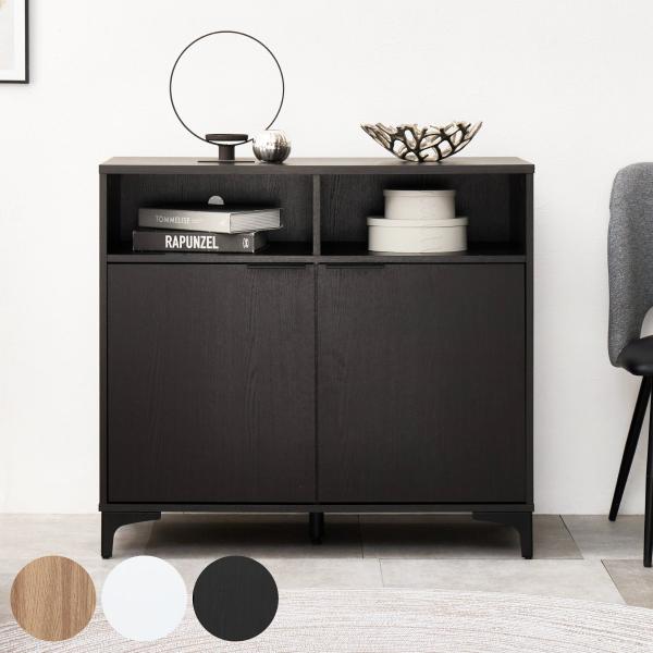 サイズ/約幅90×奥行40×高さ82cm内容量/1台付属品：可動棚4枚材質/主材：プリント紙化粧パーティクルボード脚部：スチール種類/ナチュラル、ホワイト、ダークブラウン生産国/マレーシア製天板耐荷重/25kg棚板1枚あたり耐荷重/5kg適...