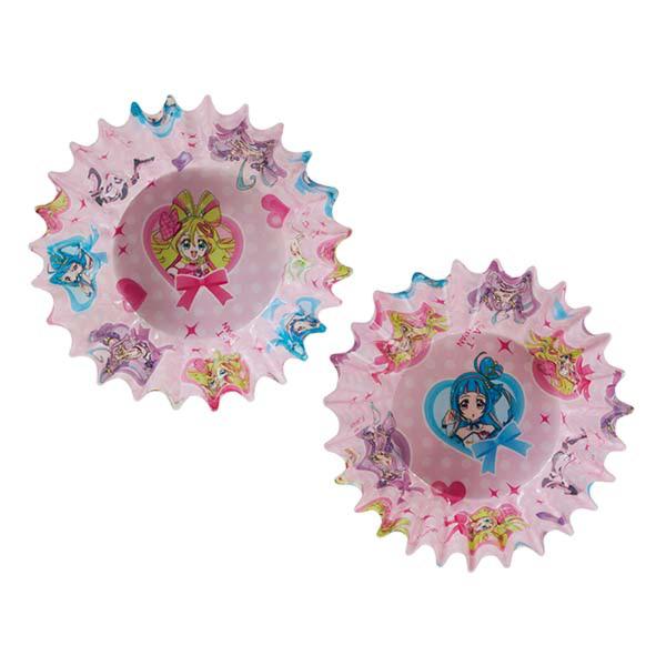 サイズ/約幅6.3×奥行6.3×高さ2.5cm（底辺）約縦3.8×横3.8cm重量/約22.2g内容量/30枚入り（丸型6号）材質/PET樹脂フイルム、紙生産国/日本製電子レンジ/使用可能●キミとアイドルプリキュア♪のお弁当カップです。●電...