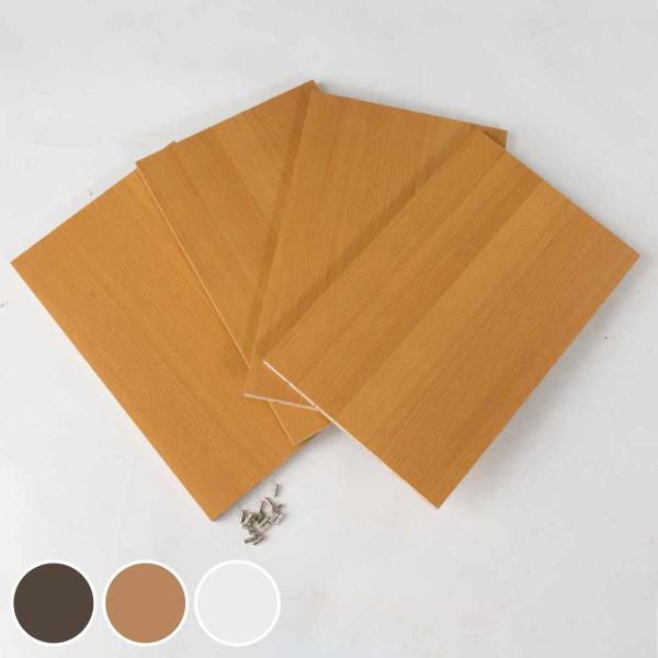 サイズ/約横35×縦27cm厚さ：約1.6cm内容量/4枚セット付属品：棚ダボ16個材質/板材：パーティクルボード（強化プリント紙貼り）種類/ブラウン、ナチュラル、ホワイト生産国/マレーシア製●ハイタイプの本棚専用棚板幅75cm用4枚セット...