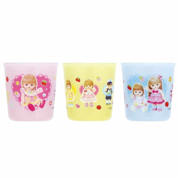 サイズ/約高さ5cm直径：約4.8cm容量/約60ml内容量/3個セット材質/ポリプロピレン生産国/日本製耐熱温度/120度食器洗い乾燥機/使用可能電子レンジ/使用不可オーブン/使用不可対象年齢/4ヶ月頃〜●メルちゃんのミニコップ3個セット...