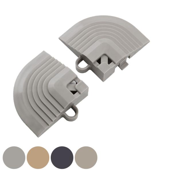 サイズ/1個あたり：約幅5×奥行5×厚さ1.6cm内容量/2個（本体・縁は別売り）材質/ポリエチレン種類/ライトグレー、サンドベージュ、ダークグレー、ストーングレー生産国/中国製●この商品は石目ユニットEタイプ専用のコーナーです。●敷き置き...