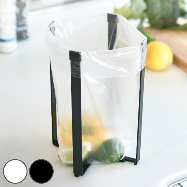 サイズ/約幅15×奥行14.5×高さ22cm折りたたみ時：約幅15×奥行1.5×高さ22cm重量/約270g内容量/1個材質/本体：スチール（ユニクロメッキ+粉体塗装）滑り止め：シリコーン種類/ホワイト、ブラック生産国/中国製●袋を掛けるだ...