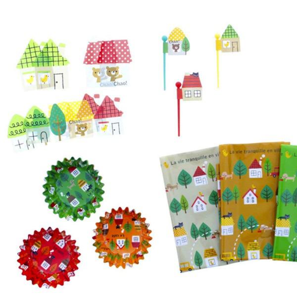 サイズ/お弁当カップ：約直径4.9×1.9cm、底：約直径3.1cmバラン大：約3.35×8.5cm、バラン小：約4.3×3.2cmピック：約5.4×2.4cmおにぎりラップ：約18×18cm内容量/1セット（お弁当カップ21枚・バラン6枚...