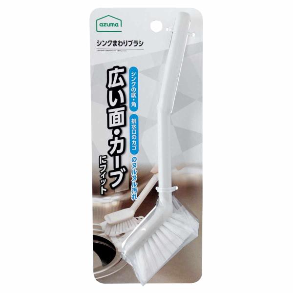 サイズ/約幅4×奥行5.8×高さ22cm重量/約40g内容量/1個材質/ポリプロピレン生産国/日本製耐熱温度/70度●へばりついたシンクのヌルヌル汚れを落とす掃除用ブラシです。●広いブラシ面と力を入れやすい角度で設計されたグリップでシンク周...