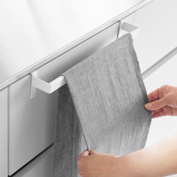 サイズ/約幅33×奥行6.5×高さ5.6cm内寸タオル収納部：幅32.5×奥行3cm重量/約210g内容量/1個材質/本体：スチール(粉体塗装)滑り止めカバー：シリコーンゴムクッション：EVA樹脂生産国/中国製耐荷重/約1kg（静止荷重）●...