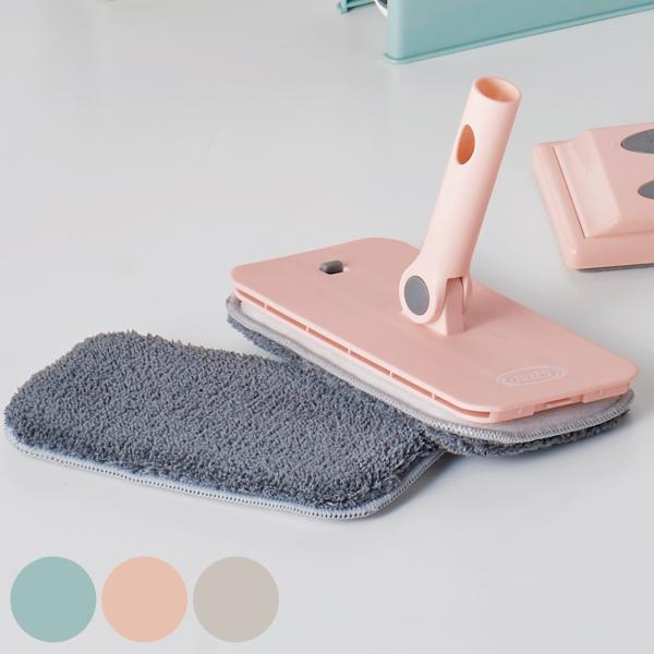 サイズ/ハンドル＋ブラシセット時：約幅16.5×奥行き9×高さ16cmモップ：約幅16×奥行き10×高さ1cm内容量/ブラシ、モップヘッド各1個モップ2枚材質/ポリプロピレン、ポリエステル100％種類/ペールアクア、シェルピンク、グレージュ...