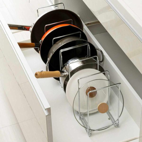 サイズ/約幅15×奥行27.5×高さ31.5cm奥行有効サイズ：下段25cm・中上段21.5cmワイヤー間高さ(内寸)：下段9cm・中段10.5cm・上段8cm重量/約770g内容量/2個入材質/スチール(クロムメッキ)生産国/日本製●縦に...