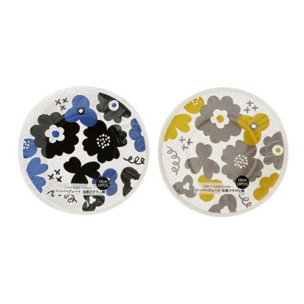 サイズ/約高さ0.9cm直径：約18cm内容量/10枚材質/パルプ、ポリエチレンラミネート生産国/中国製電子レンジ/使用可能冷凍/可能●北欧風の柄がかわいい使い捨てペーパーボウルです。●カラフルで華やかなデザインは様々な料理の盛り付けに活躍...