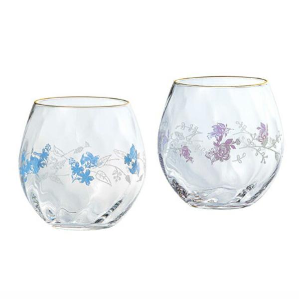 サイズ/約幅9×高さ8.8cm1個あたり：約幅9×高さ8.8cm口径：約6.8cm容量/1個あたり：380ml内容量/2個入（ブルースター・バラ）材質/ソーダライムガラス生産国/日本製食器洗い乾燥機/使用不可電子レンジ/使用不可●イタリア語...