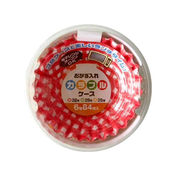 サイズ/約底面径3.8×高さ2.5 cm内容量/84枚材質/PBT樹脂、紙生産国/日本製電子レンジ/使用可能●お弁当をカラフルに彩るチェック柄のおかずカップ（6号／84枚入）です。●電子レンジ対応なので、温め直しに便利です。●カラーは赤・緑...