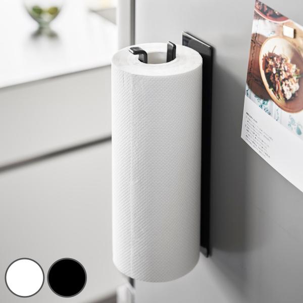 サイズ/約幅6×奥行9.3×高さ24.5cm重量/約440g内容量/1個材質/本体：スチール(粉体塗装)　マグネット滑り止めリング：シリコーンゴム種類/ホワイト、ブラック生産国/中国製耐荷重/500g(静止荷重)対応サイズ/直径11×幅23...