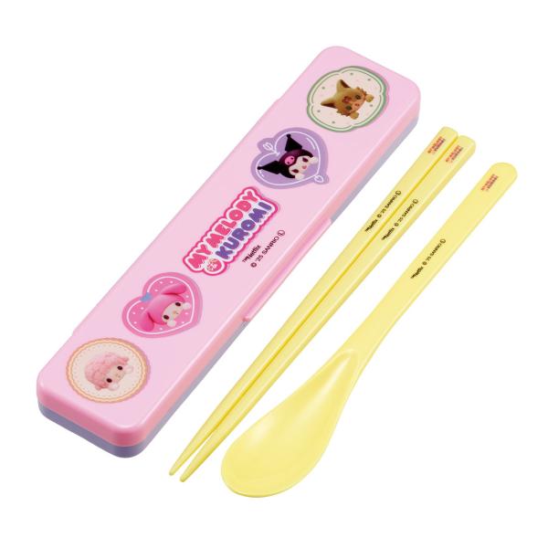 サイズ/ケース：約幅18.8×奥行4.7×高さ1.8cm箸・スプーン：18cm内容量/1個（箸、スプーン、ケース）材質/ケース本体・スプーン：ABS樹脂箸：メタクリル樹脂ケース蓋：AS樹脂クッション：シリコン樹脂生産国/日本製パーツ別耐熱温...