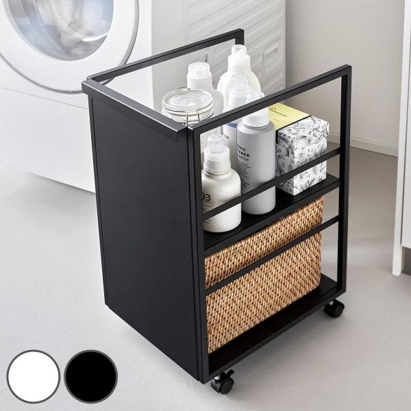 サイズ/約幅33.8×奥行42.1×高さ60cm(キャスター含む)重量/約7.4kg内容量/1台付属品：フック×４、スパナ材質/本体：スチール(粉体塗装)キャスター：ナイロン種類/ホワイト、ブラック生産国/中国製耐荷重/可動棚板：15kg底...