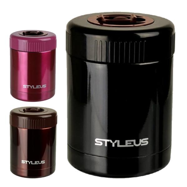 サイズ/約高さ12.7cm直径：約9cm容量/約320ml内容量/1個材質/外フタ・つまみ：ABS樹脂内フタ・空気抜きボタン：ポリプロピレンパッキン：シリコンゴム本体内側：ステンレス鋼本体外側：ステンレス鋼、アクリル樹脂塗装種類/ブラック、...