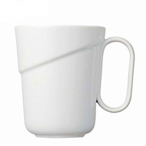 サイズ/約幅11.5×高さ10.5cm直径：約8.5cm容量/約330ml内容量/1個材質/磁器生産国/日本製食器洗い乾燥機/使用可能電子レンジ/使用可能●キントーのリッジシリーズのマグカップです。●お茶を入れた時も美しく作用する、内側の段...