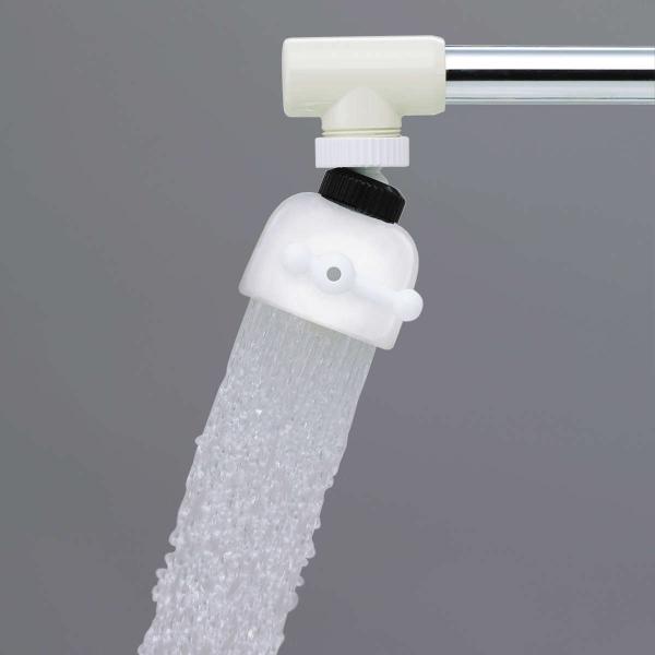 サイズ/約幅6.1×奥行4.6×高さ5.7cm内容量/1個（付属：アタッチメント1個）材質/ABS樹脂、アセタール樹脂、塩化ビニル樹脂、ニトリルゴム、EPDM、ステンレス生産国/日本製対応サイズ/自在水栓（1.6〜1.9cm）泡沫水栓（外ネ...