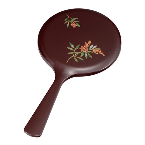 サイズ/約横11×縦20.5cm鏡：直径 約10cm厚さ：1cm内容量/1個材質/ABS生産国/日本製●縁起の良い南天をあしらった上品な手鏡です。●日常の身だしなみをより美しく演出します。●ご自宅用はもちろん、大切な方への贈り物や記念品とし...