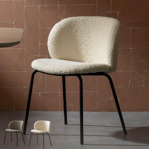 サイズ/約幅53×奥行55×高さ75cm座面高：約46cm座面サイズ：約奥行44×背もたれ33cm重量/約5.1kg内容量/1脚材質/本体：ウレタン、合板、スチール（粉体塗装）張地：ポリエステル種類/ホワイト、グレージュ生産国/中国製耐荷重...