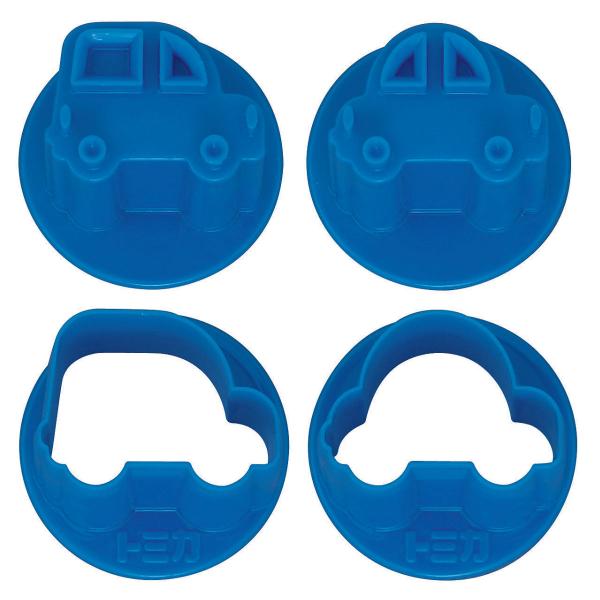 サイズ/約高さ3.7cm直径：約4.5cm内容量/2個セット材質/ポリプロピレン生産国/日本製耐熱温度/120度耐冷温度/-20度●簡単にトミカの形に野菜を切ることができる抜き型です。●抜き型、押し型、それぞれ2個入りです。●ハムやチーズ、...