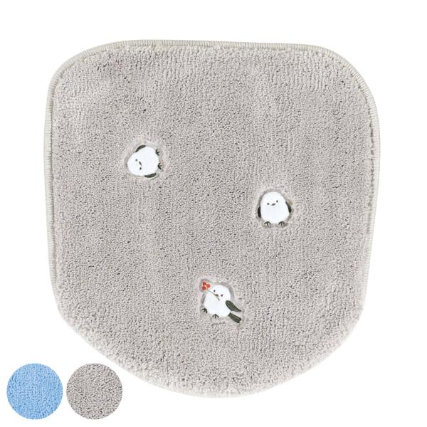 サイズ/洗浄暖房型・普通型（O型・U型）兼用内容量/1枚材質/ポリエステル100％種類/ブルー、グレー生産国/インドネシア製洗濯/洗濯機使用可能乾燥機/使用不可●雪の妖精とも呼ばれる可愛らしい小鳥シマエナガのトイレ蓋カバーです。●普通型（U...