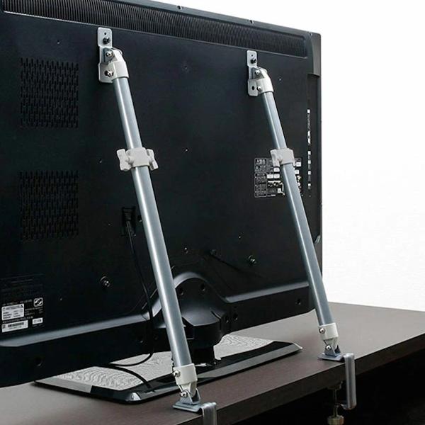 サイズ/約幅9.0×奥行6.0×高さ45〜72cm重量/約1.1kg内容量/2本入材質/本体材質/支柱：鉄パイプ、エポキシ樹脂粉体塗装取付金具：鉄、エポキシ樹脂粉体塗装樹脂部品：ABS樹脂、ナイロン樹脂、CRゴムネジ類：鉄製、メッキ仕上げ生...