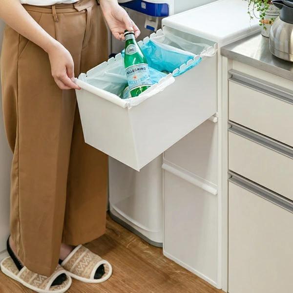 サイズ/約幅25.5×奥行46.5×高さ87.8cm重量/約6.7kg容量/約65L1、2段目：20L、3段目：25L内容量/1個付属品：分別シール材質/ポリプロピレン生産国/日本製引き出し段数/3段キャスター/なし（別売り）アジャスター/...