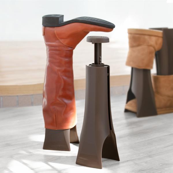 サイズ/約幅12×奥行10.8×高さ35.5〜49.5cm重量/約680g内容量/2個入り付属品：脱臭剤2個材質/本体：ポリプロピレン、スイッチ：ポリアセタール、脱臭剤：活性炭種類/ブラウン、ピンク生産国/日本製●上下で交互に組み合わせるこ...