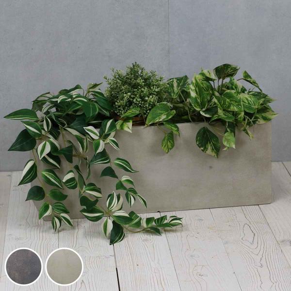 サイズ/外寸：約幅60×奥行23×高さ23cm内寸：約幅54×奥行17×高さ21cm重量/約5kg容量/約16L内容量/1個材質/FRP(繊維強化プラスチック)ステイン系塗装種類/グレー、ホワイト生産国/中国製組立状態/完成品●置くだけで絵...