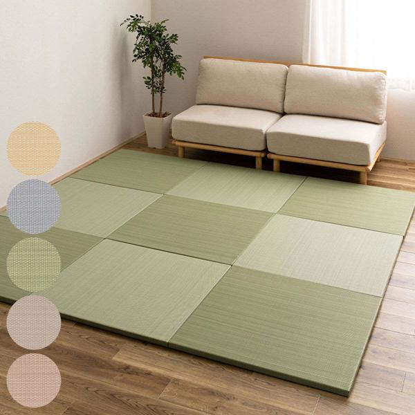 サイズ/約横82×縦82cm厚さ：約2.5cm内容量/1枚材質/表面：ポリオレフィン系複合樹脂（主原料：ポリプロピレン）・メセキ織中材：ポリエチレン・ポリスチレン裏面：不織布（すべり止めシール付き）種類/ベージュ、ブルー、グリーン、グレー、...