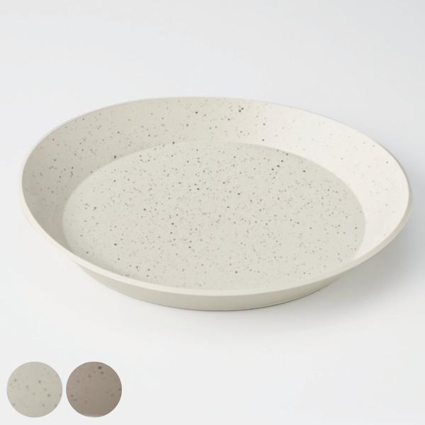 サイズ/約幅25.3×奥行24.1×高さ2.7cm重量/約240g内容量/1枚材質/PET、ABS樹脂ウレタン塗装種類/アイボリー、グレー生産国/日本製食器洗い乾燥機/使用可能電子レンジ/使用可能スタッキング/可能●天然石のような表情を楽し...