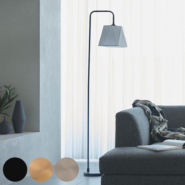 サイズ/約幅25×奥行42×高さ160cm重量/約3kg内容量/1個付属品：電球（LED-102）材質/スチール（粉体塗装）、ポリエチレン、生地種類/ブラック、ゴールド、シルバー生産国/中国製●幾何学的なカタチのシェードがスタイリッシュなフ...