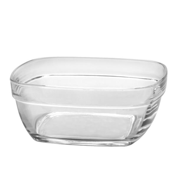 サイズ/約幅14×奥行14×高さ5.8cm容量/約610ml内容量/1個材質/全面物理強化ガラス生産国/フランス製耐熱温度差/120度食器洗い乾燥機/使用可能電子レンジ/使用可能スタッキング/可能●レンジ、食洗機対応のガラスボウルです。●デ...