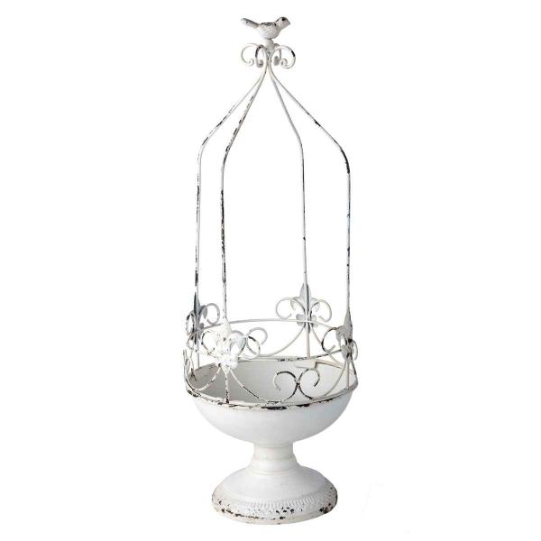 サイズ/約高さ58.5cm直径：約20.5cm重量/約0.3kg内容量/1個材質/鉄生産国/中国製●ヨーロッパの宮殿を思わせるプラントホルダーです。●錆び風の加工を施してアンティーク調に仕上げています。●ナチュラルな風合いが花や植物の美しさ...