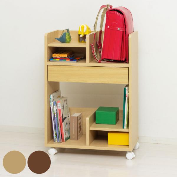 サイズ/約幅55×奥行29×高さ76cm重量/約12kg材質/1台成分/プリント紙化粧繊維板、合成樹脂化粧繊維板種類/ナチュラル、ブラウン生産国/マレーシア製引き出し段数/1段キャスター/付き組立状態/お客様組立品梱包サイズ/幅77×奥行3...