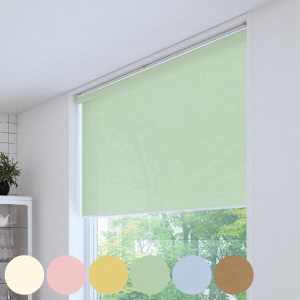 サイズ/約幅60×高さ135cm内容量/スクリーン1枚付属品：取付金具一式材質/生地：ポリエステル100％種類/アイボリー、ピンク、イエロー、グリーン、ブルー、ブラウン生産国/日本製洗濯/不可乾燥機/使用不可屋内・屋外/屋内用●小窓や腰高窓...