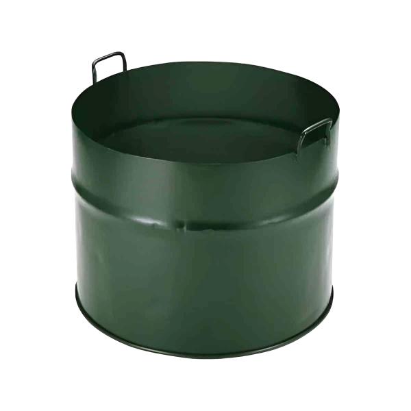 サイズ/約高さ44cm直径：約56cm重量/約11kg内容量/1個材質/スチール（焼付塗装）●ドラム缶を半分にカットした頑丈なスチール製です。●モルタルや土などの混合作業に最適です。●農作業や園芸、資材入れなど幅広い用途で活躍します。●取っ...