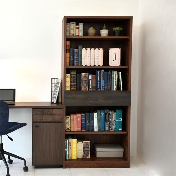 サイズ/約幅78×奥行35.5×高さ175cm重量/約37kg内容量/1台材質/本体：プリント紙前板：アカシア材生産国/日本製引き出し段数/1段引き出し1段あたり耐荷重/5kg天板耐荷重/10kg棚板1枚あたり耐荷重/6kg組立状態/業者組...